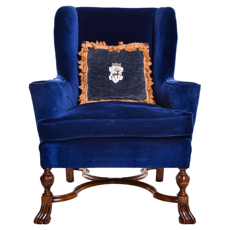 Howard and Sons Wing Back Armchair For Sale at 1stDibs