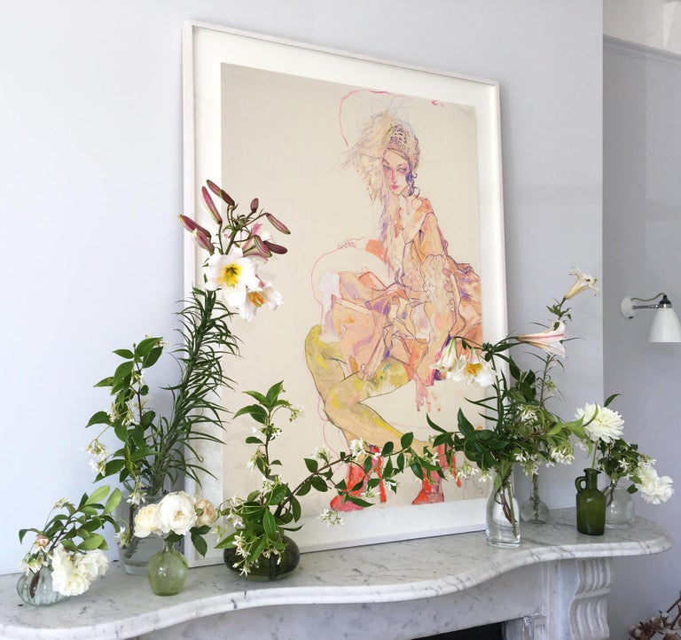 Howard Tangye - Emma (Galliano Paris / Stephen Jones), Mixed media on ...