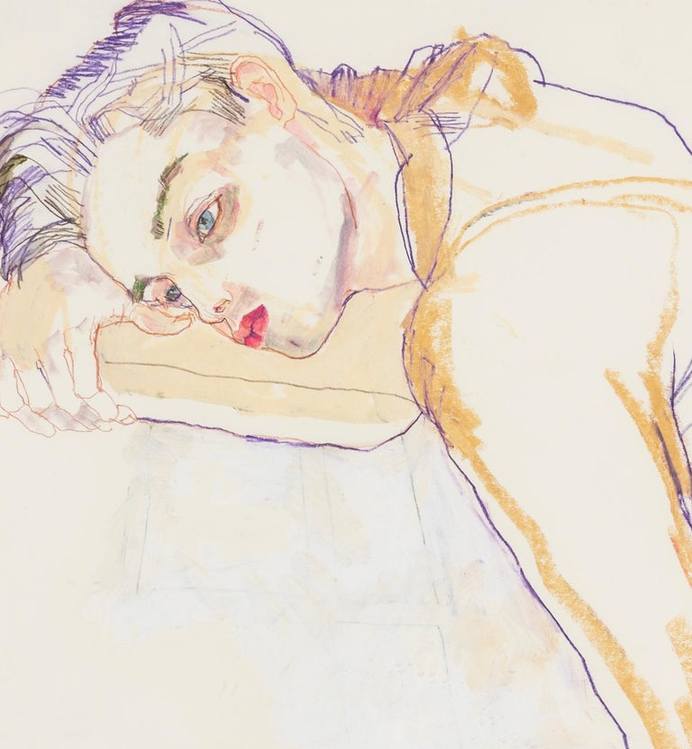 Howard Tangye - Jake W. (Before Paris II), Mixed media on Fabriano ...