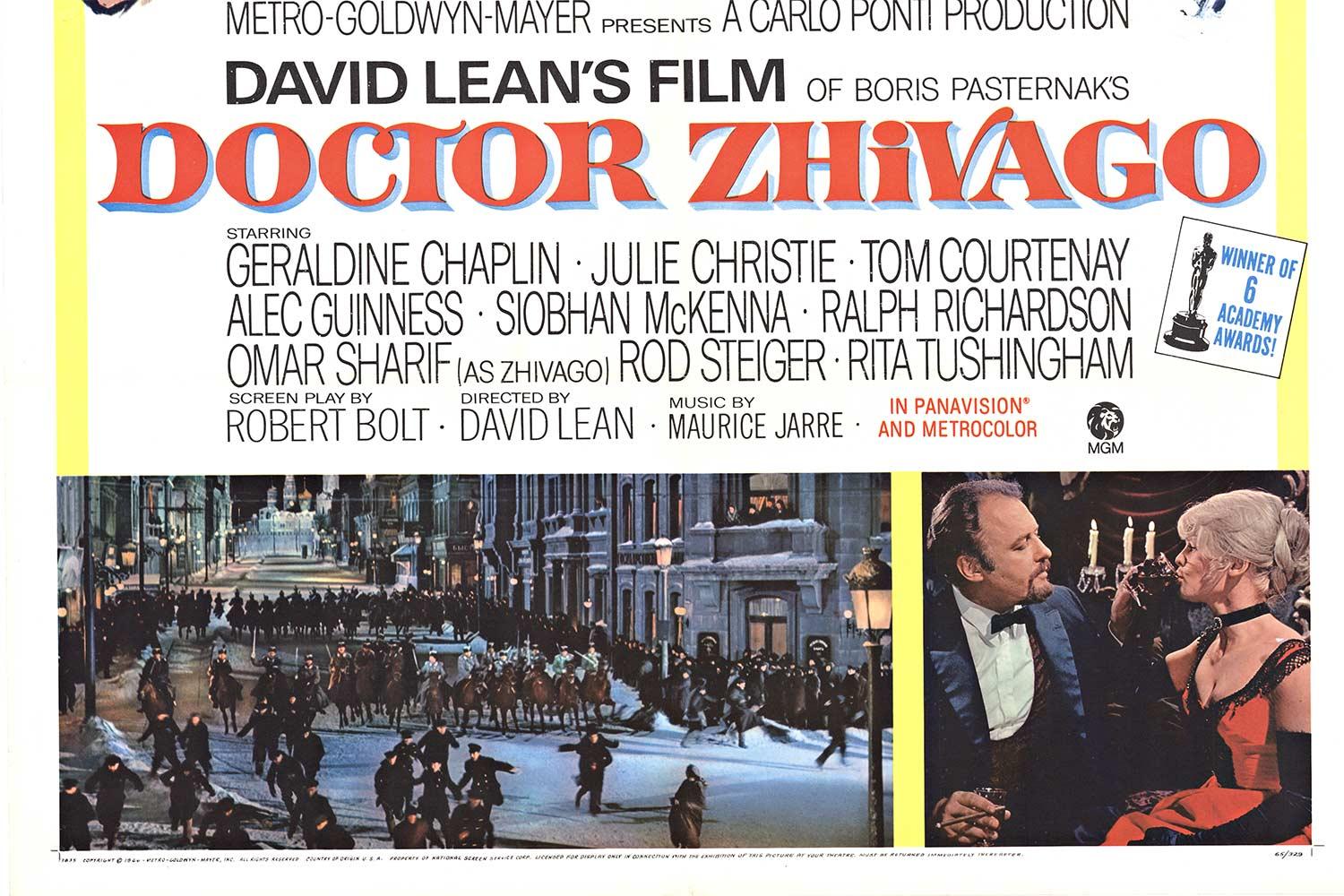 Original Doctor Zhivago, Academy Award Winner, vintage movie poster, US ...