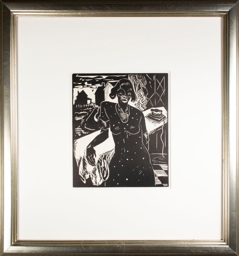 Howard Thomas - 'Monday in Wick Haven' original linoleum cut print by ...