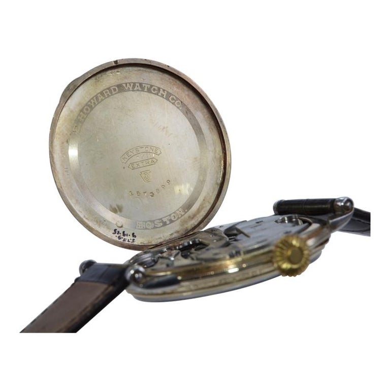 Howard Yellow Gold Filled Art Deco Dial Oversized Watch, circa 1920s at ...