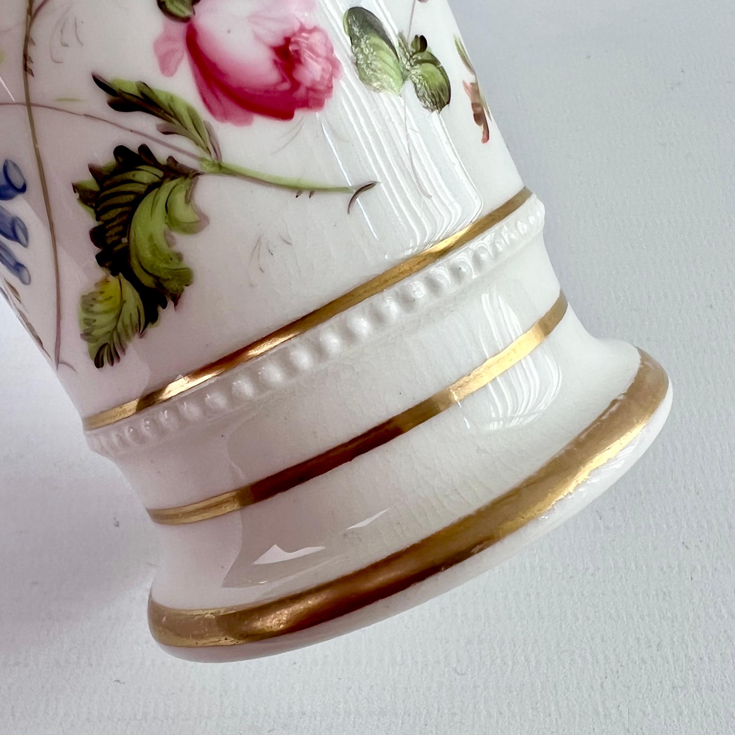 H&R Daniel Attr. Porcelain Spill Vase, White, Sublime Flowers, Regency ...