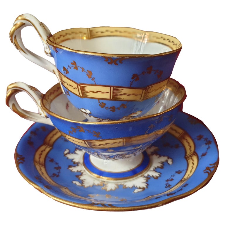 H&R Daniel Twisted Handle Footed Trio For Sale at 1stDibs