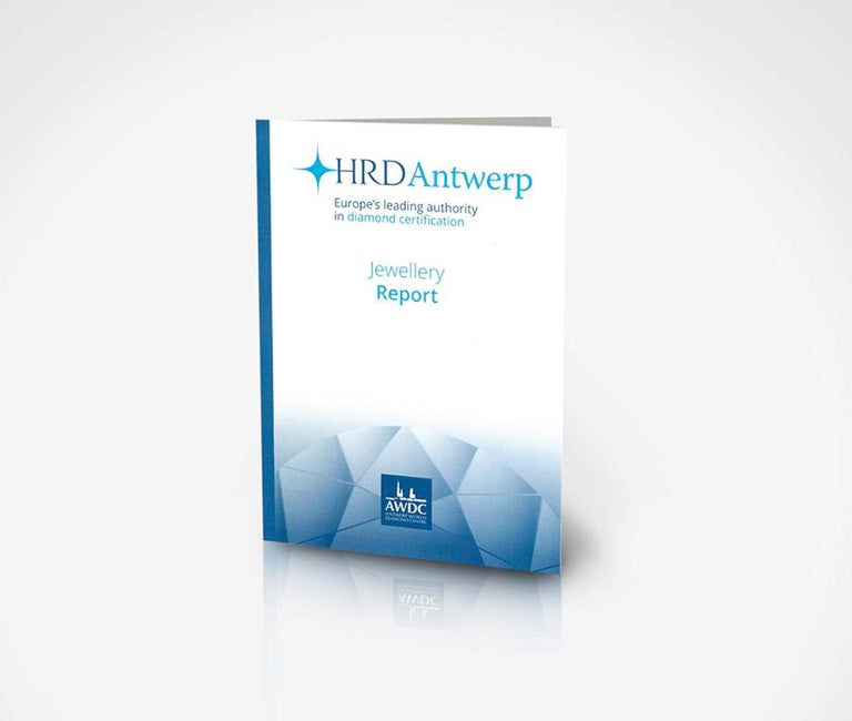 HRD Antwerp Certified 1.03 Carat Diamond 18Kt White Gold Stud Earrings ...