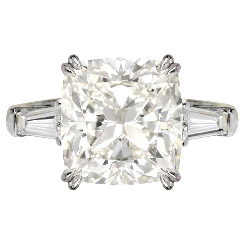 Solitaire Ring 3.15 Carat H Color VVS1 Triple EX Diamond IGI Certified ...