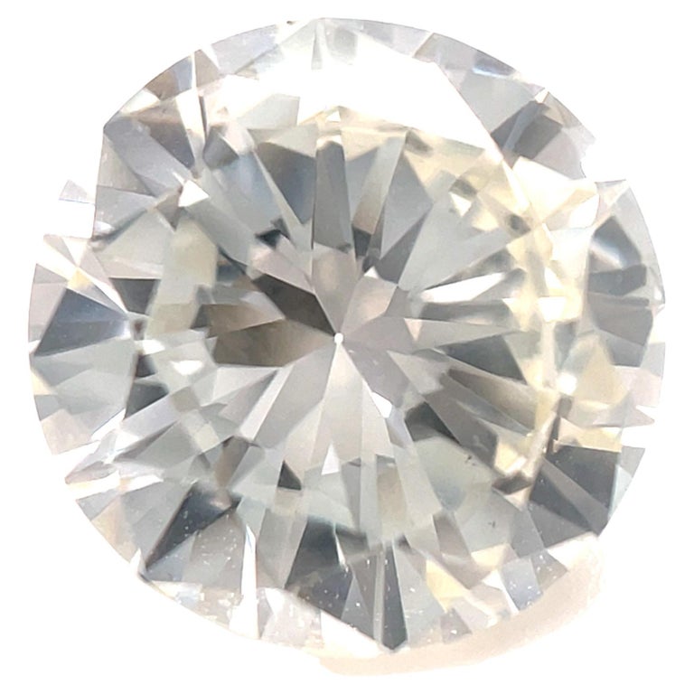 HRD Certified Brilliant J Color 3.29 Carat Diamond Ring For Sale at 1stDibs