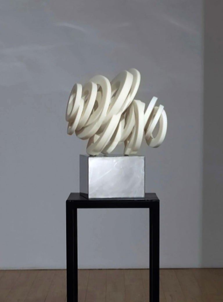 Hsu Yun Chin - White Marble＆Stainless Sculpture "Chaos Theory ...