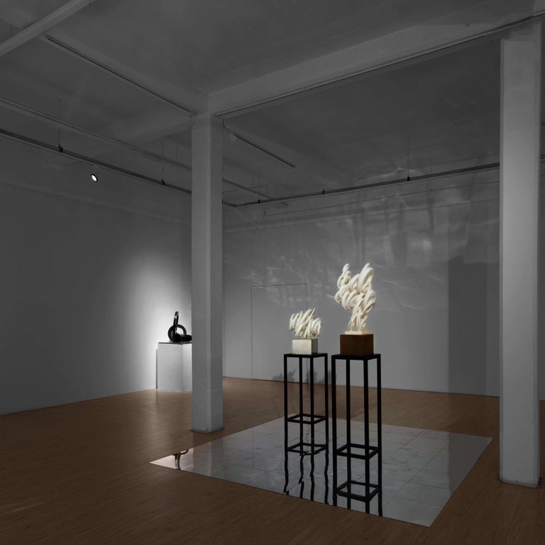 Hsu Yun Chin - White Marble＆Stainless Sculpture "Chaos Theory ...