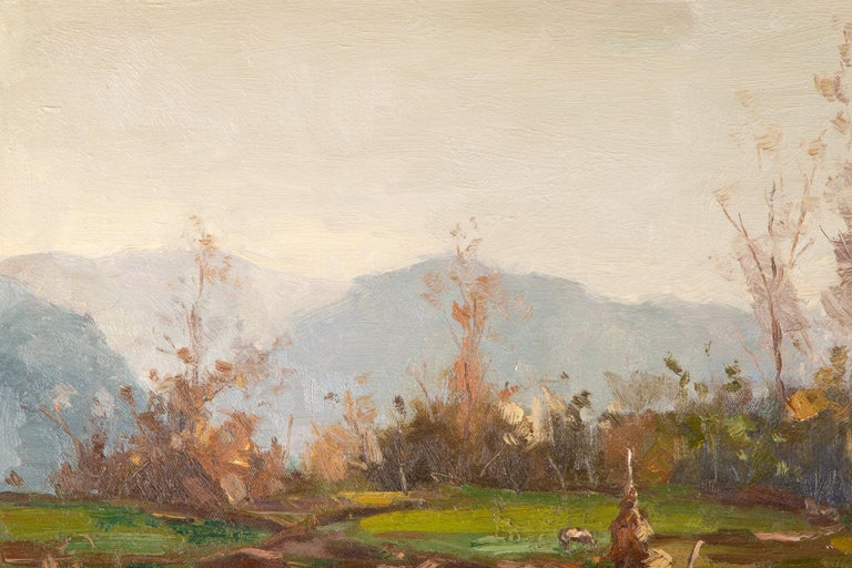 Hualin Li - Hualin Li Impressionist Original Oil On Canvas "Farmland ...