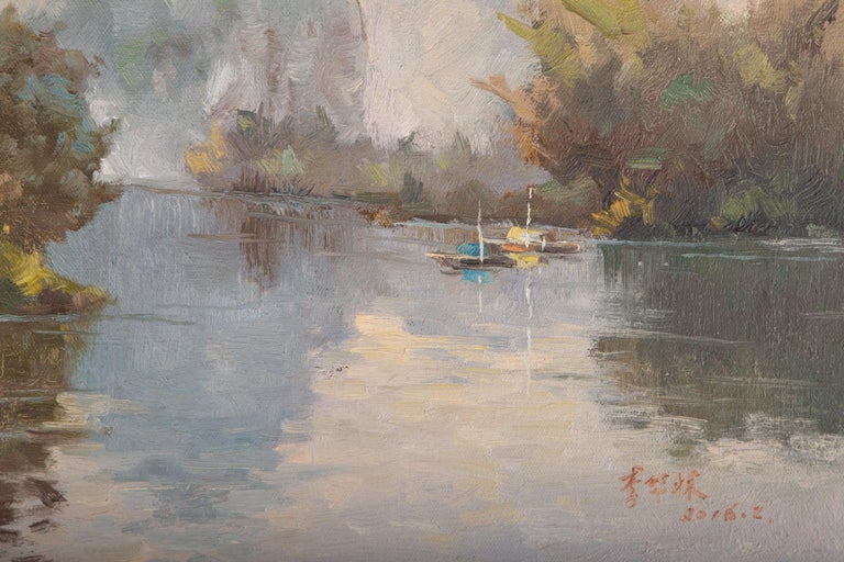 Hualin Li - Hualin Li Impressionist Original Oil Painting "Guilin ...