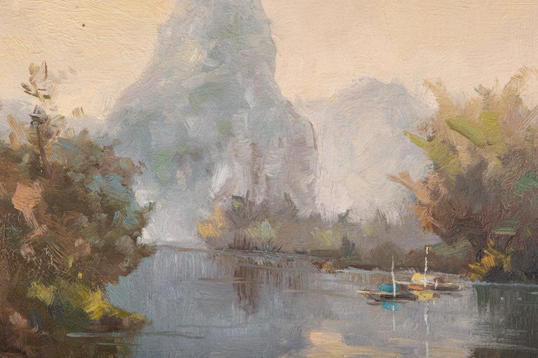 Hualin Li - Hualin Li Impressionist Original Oil Painting "Guilin ...