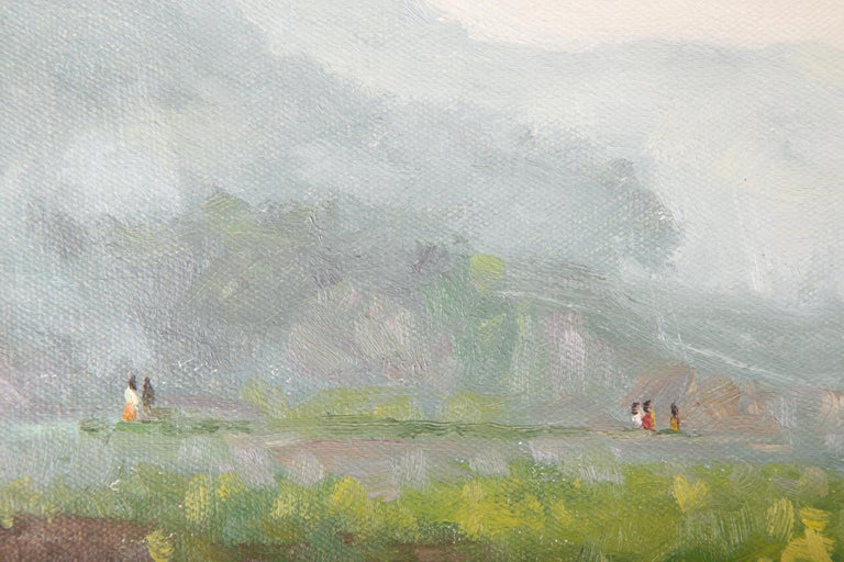 Hualin Li - Hualin Li Landscape Original Oil Painting "Rapeseed Flower ...