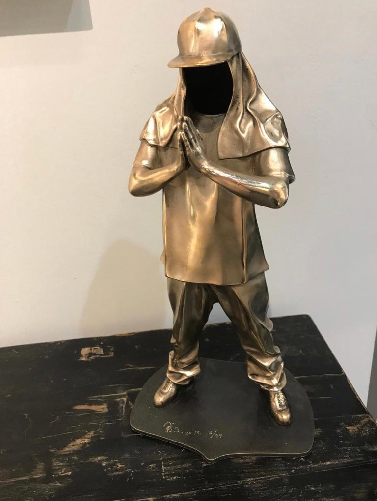Huang Yulong - "Be Real" Bronze Sculpture 14" x 6" x 7" inch Edition of 699 by Huang Yulong For ...