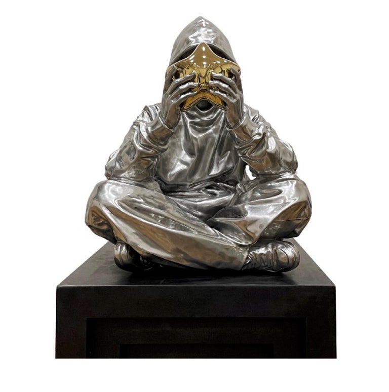 Huang Yulong - "Face" Stainless Steel Sculpture 24" x 20" x 19" in ...