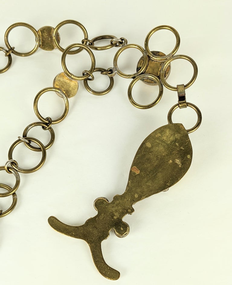 Hubert Harmon Atomic Fish Pendant-Belt For Sale at 1stDibs