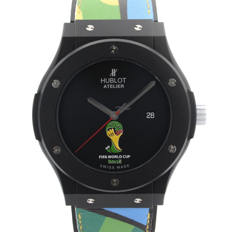 Hublot Atelier Fifa World Cup Brazil 2014 Black Dial Watch 500.XI.1100 ...