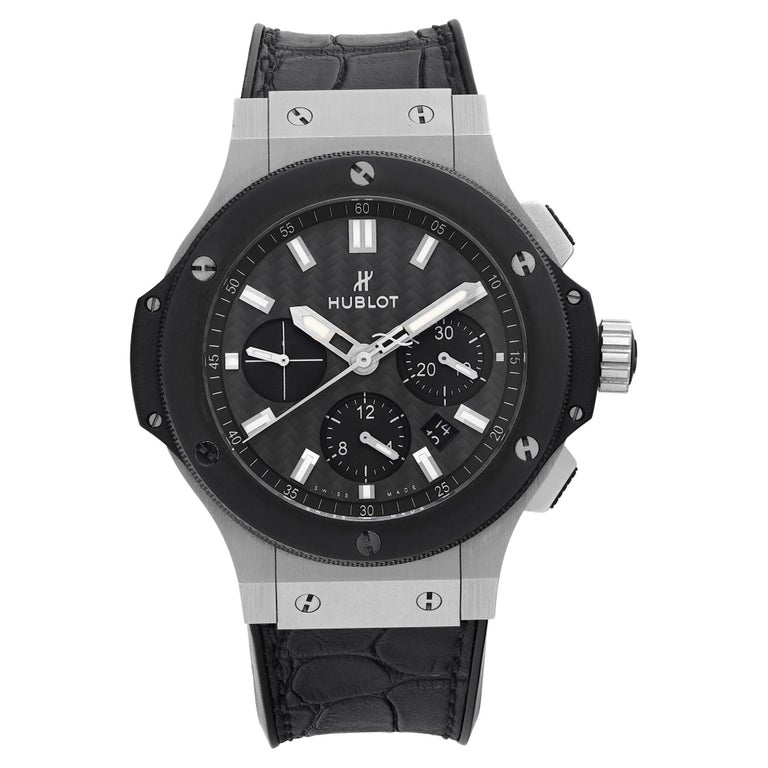 Hublot Big Bang Evolution Steel Ceramic Carbon Fiber Dial Watch 301.SM.1770.GR For Sale at 1stDibs