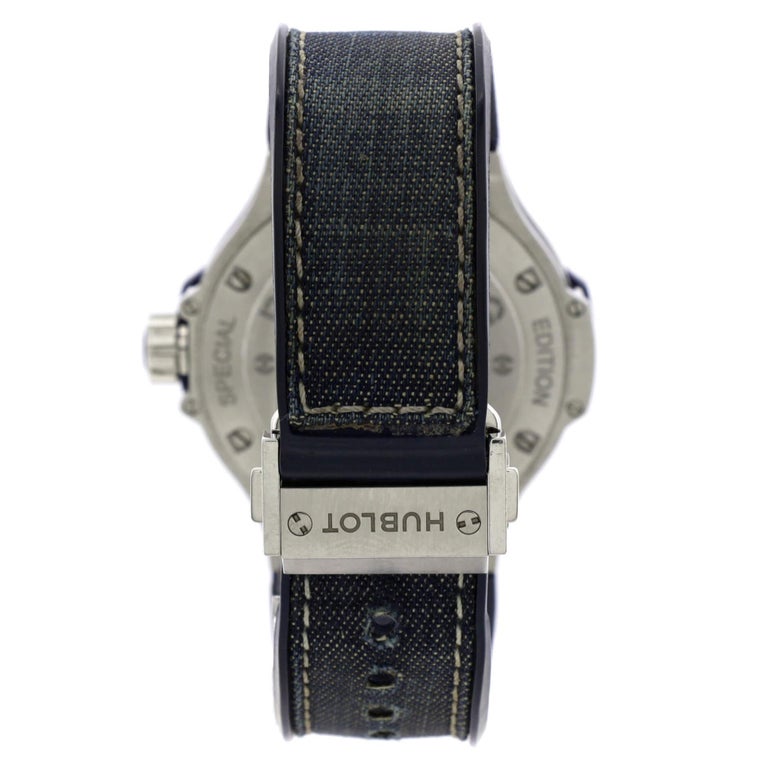 Hublot Big Bang Jeans Quartz Watch Stainless Steel and Rubber with ...
