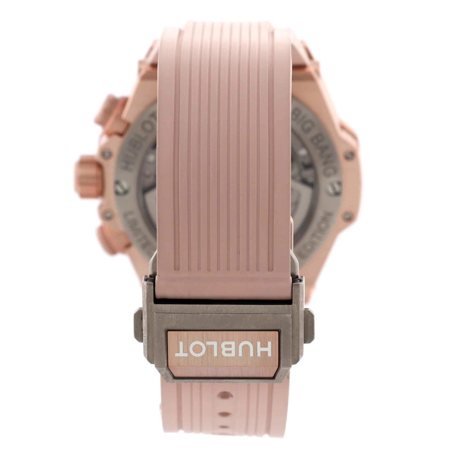 Hublot Big Bang Millennial Pink Chronograph Automatic Watch Titanium ...