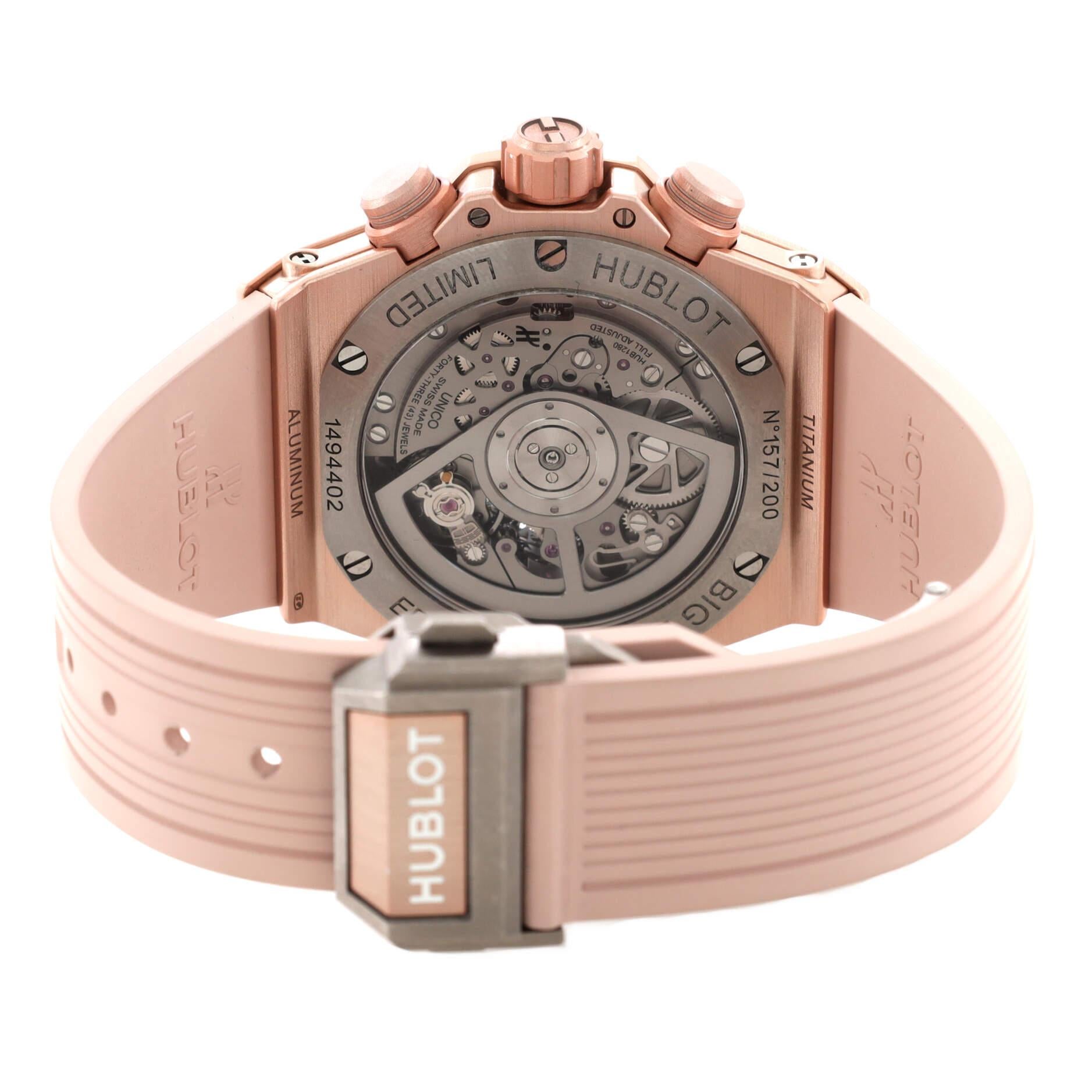 Hublot Big Bang Millennial Pink Chronograph Automatic Watch Titanium ...