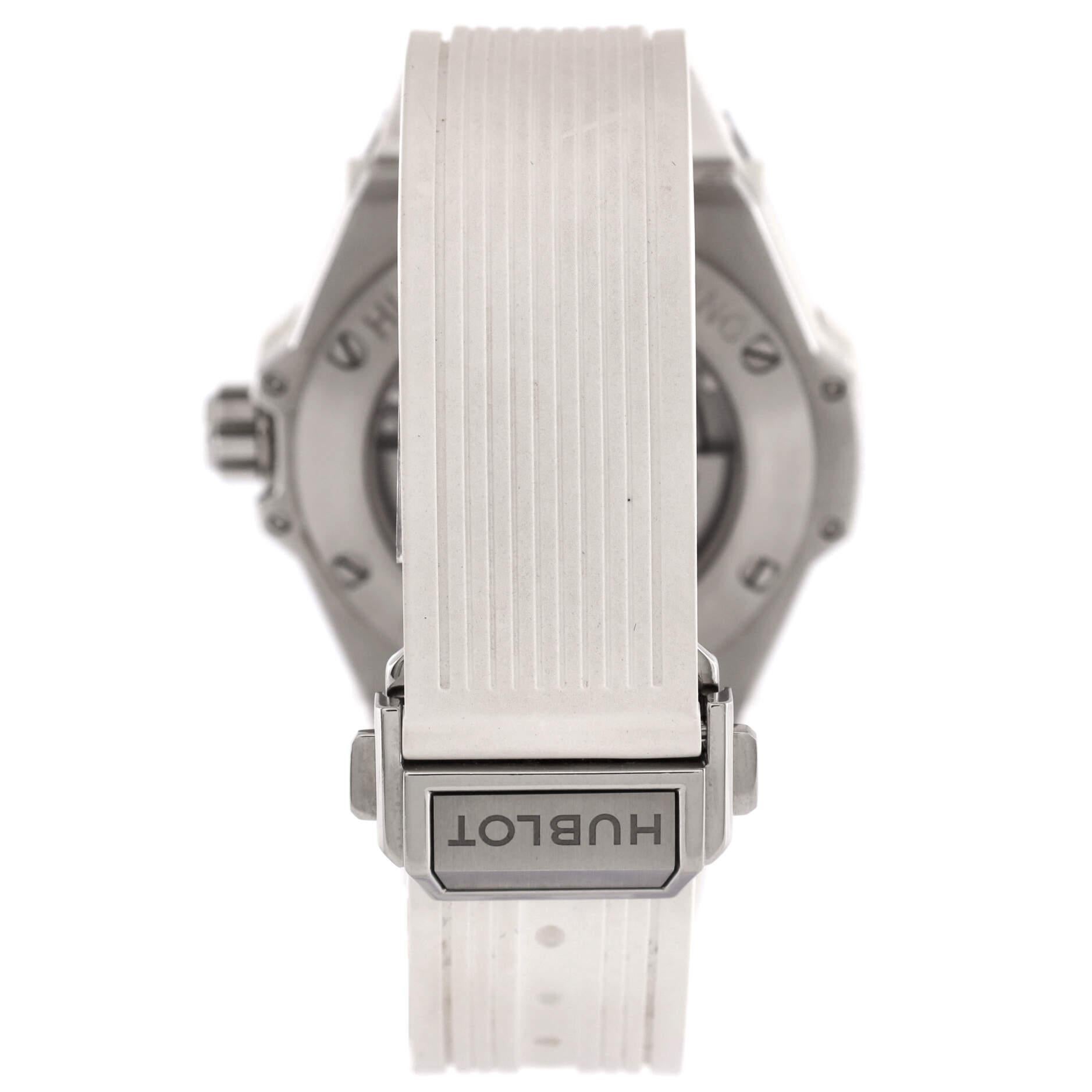 Hublot Big Bang One Click Automatic Watch Stainless Steel and Rubber For Sale at 1stDibs