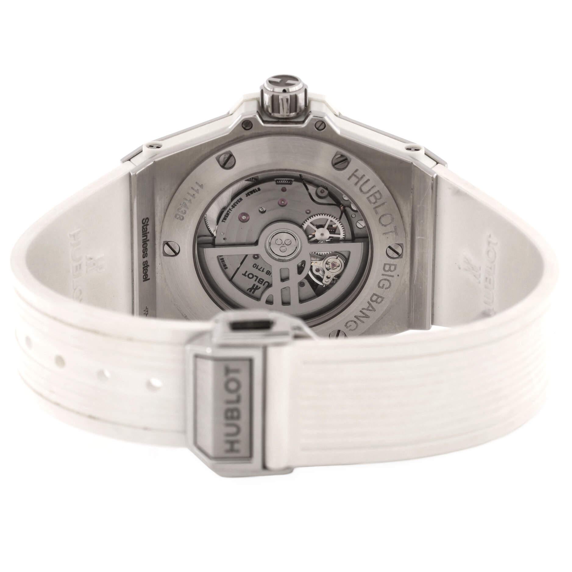 Hublot Big Bang One Click Automatic Watch Stainless Steel and Rubber For Sale at 1stDibs