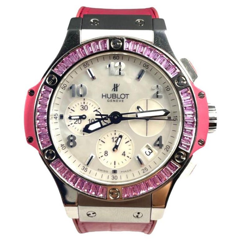 Hublot Big bang Tutti Frutti Pink Sapphire Stainless Steel Watch Ref ...