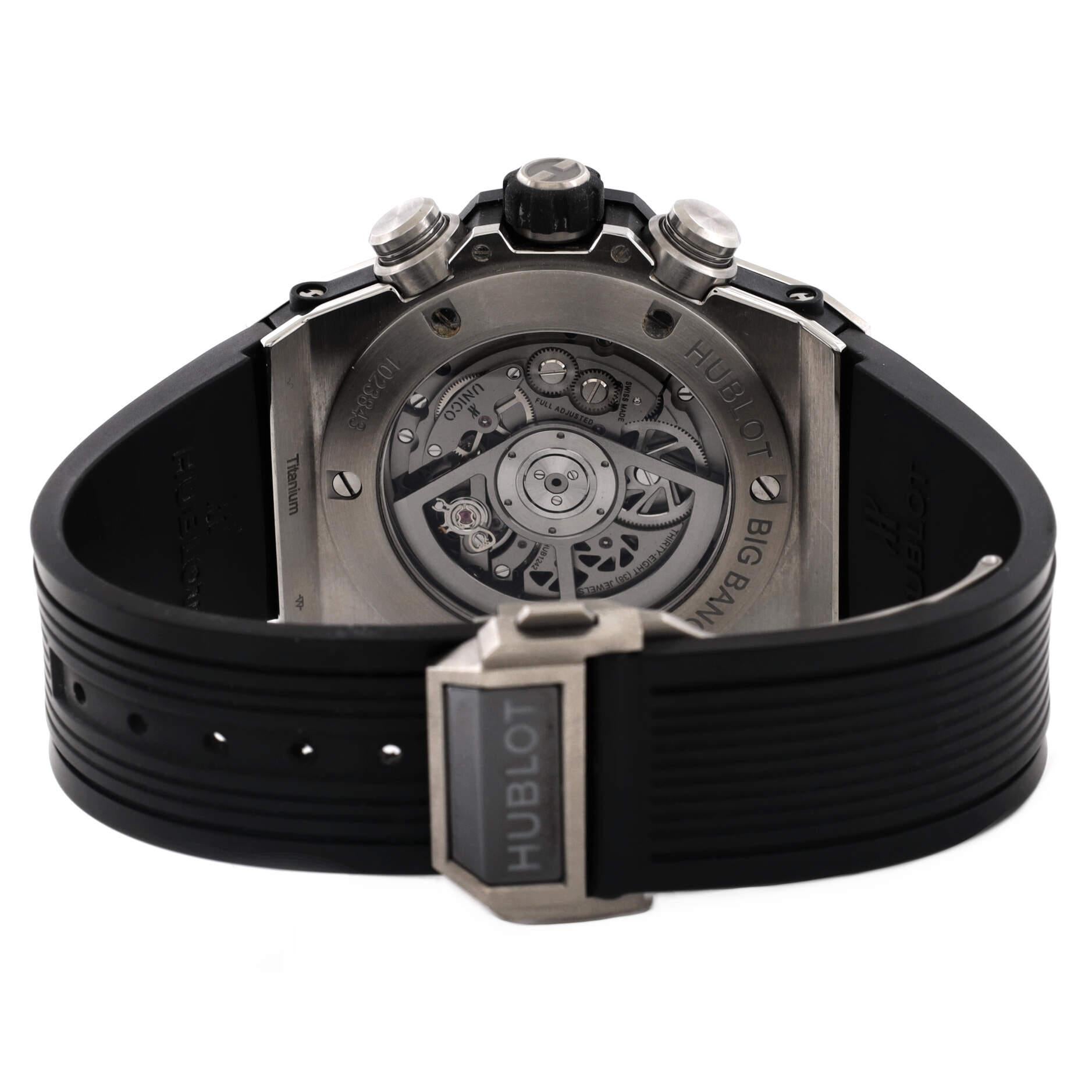 Hublot Big Bang Unico Chronograph Automatic Watch Titanium and Rubber ...