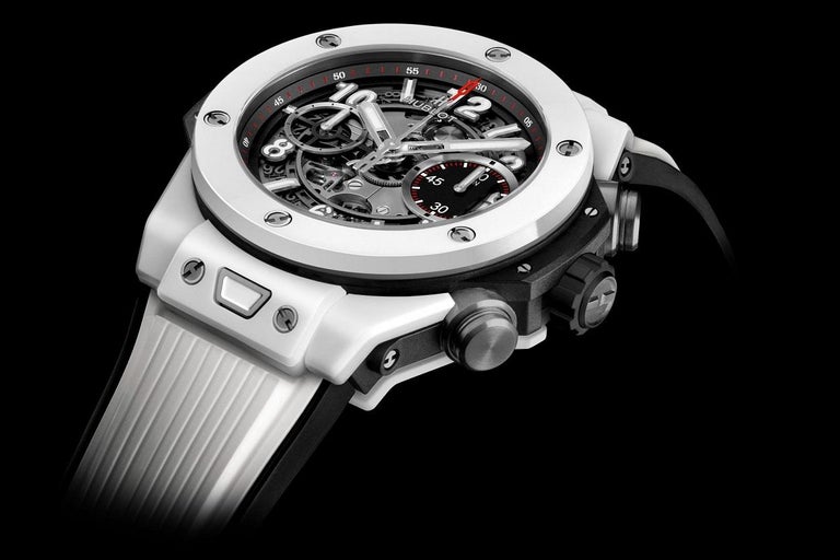 Hublot Big Bang Unico White Ceramic Watch 441.HX.1170.RX For Sale at ...
