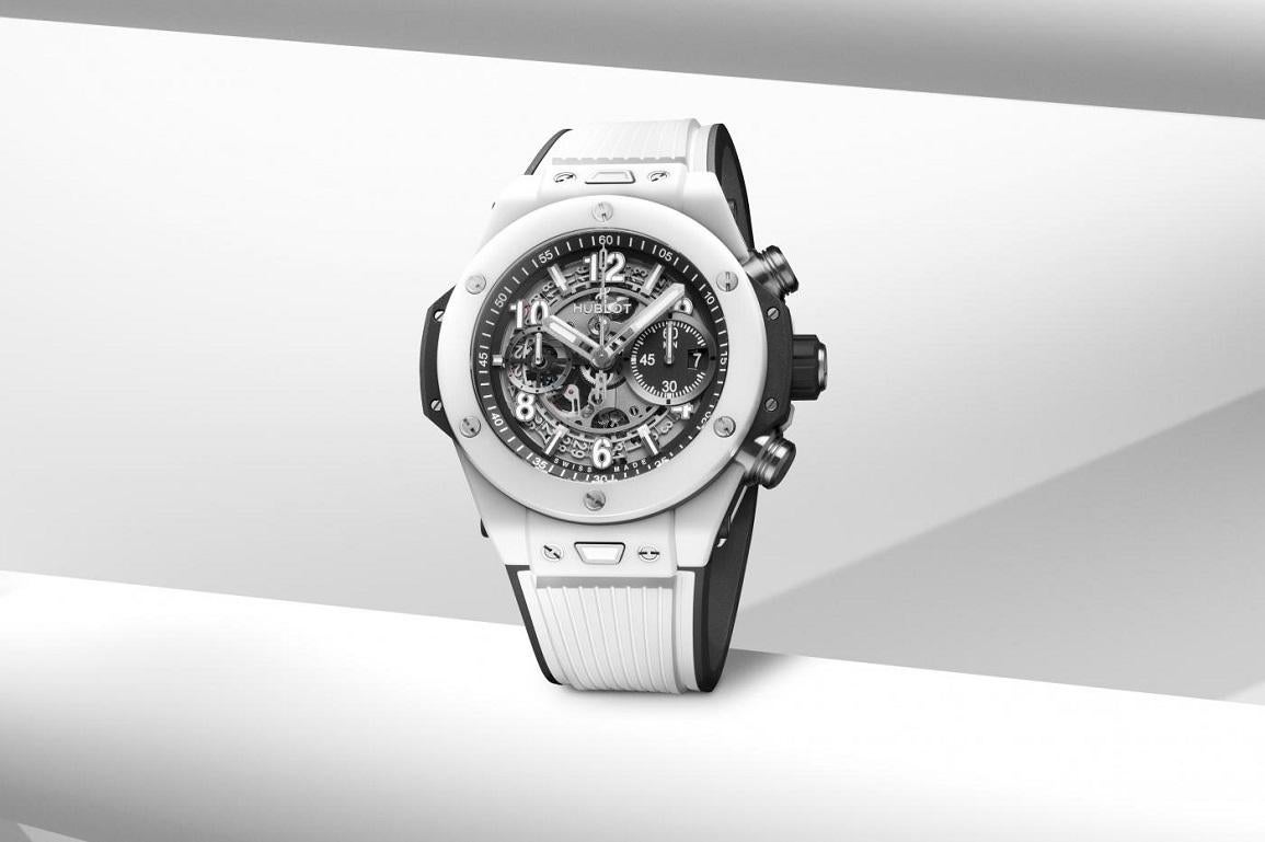 Hublot Big Bang Unico White Ceramic 44mm Rubber Strap Men's Watch 421 ...