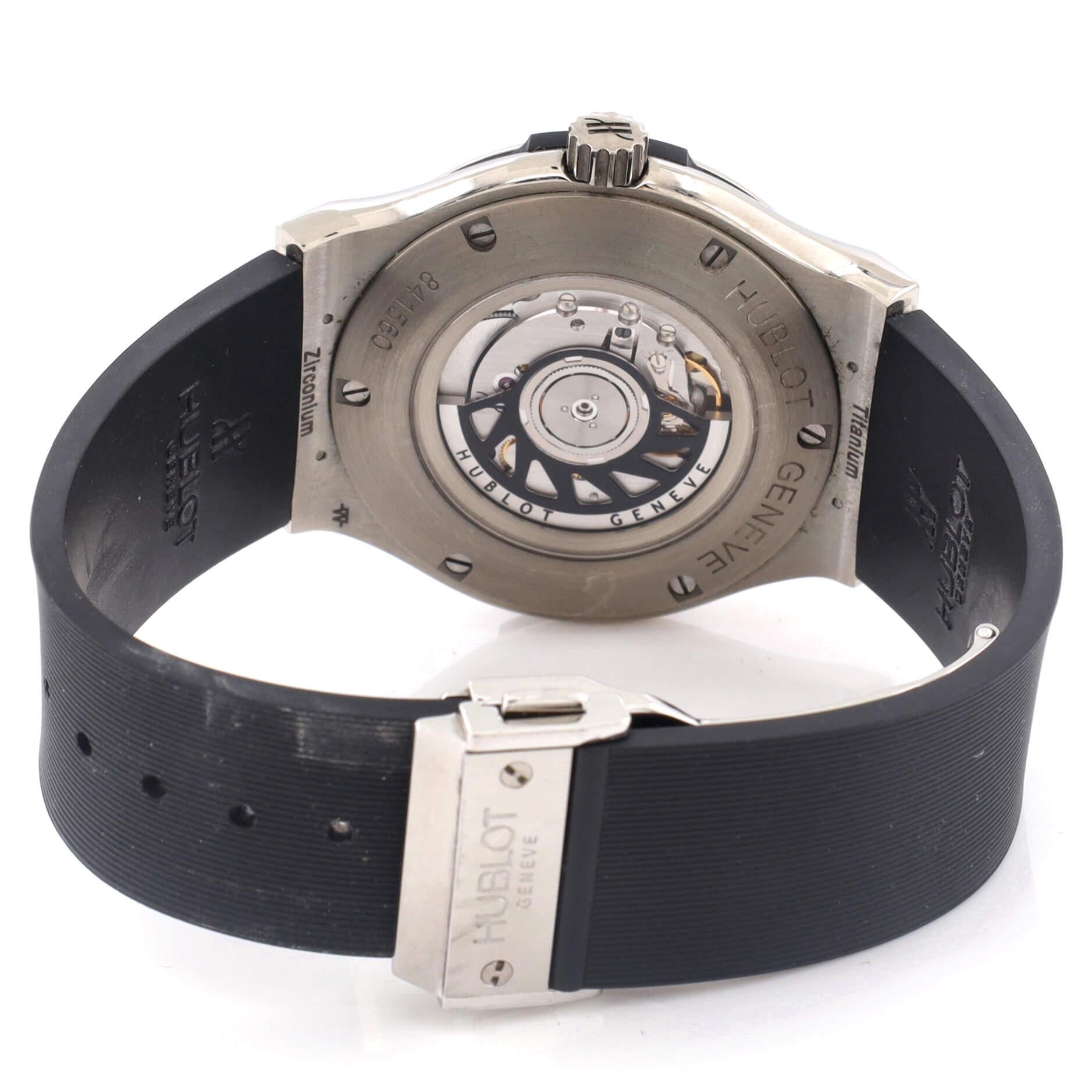 Hublot Classic Fusion Automatic Watch Titanium and Rubber For Sale at 1stDibs | hublot geneve ...