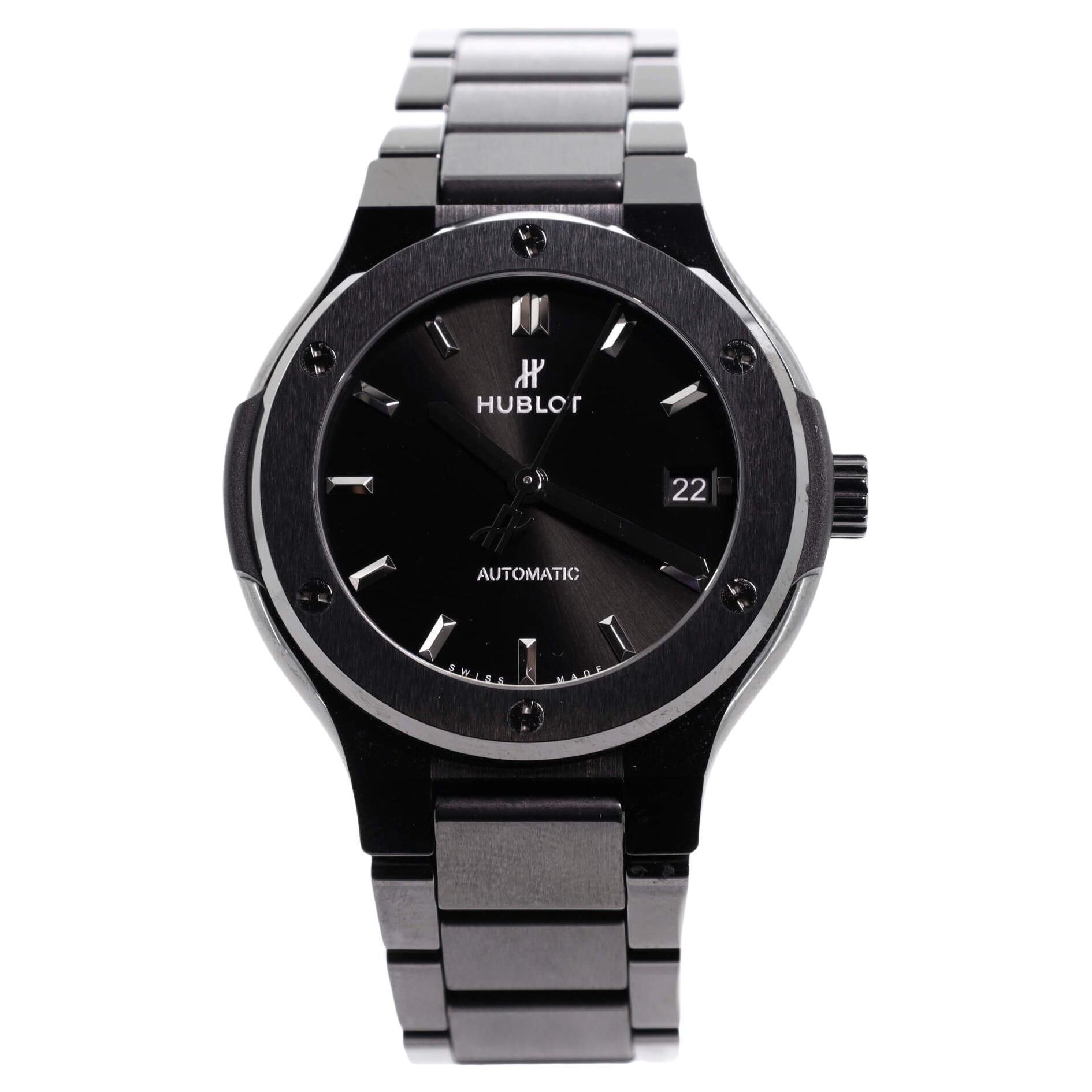 Hublot Limited Edition Ceramic Black Skull Classic Fusion Tourbillon ...