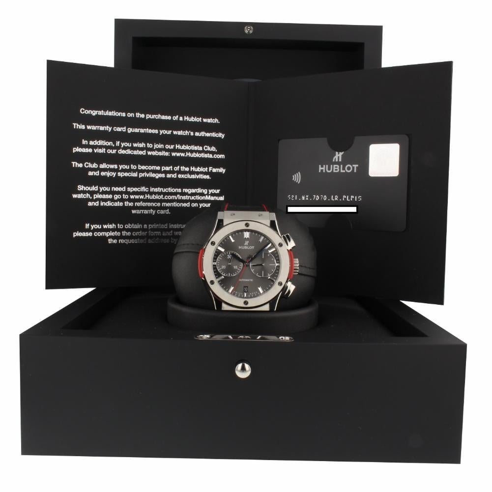 Hublot Classic Fusion Racing Grey Titanium Limited 521.NX.7070.LR.PLP15 ...