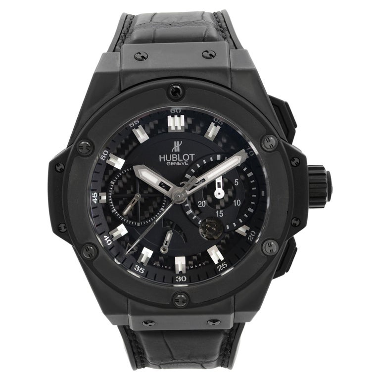 Hublot King Power Ceramic Carbon Fibre Black Dial Automatic Watch 709.CI.1770.RX For Sale at 1stDibs