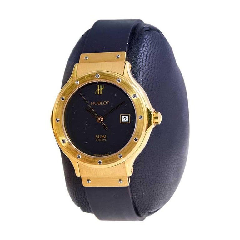 Hublot Ladies Yellow Gold Quartz Watch For Sale at 1stDibs