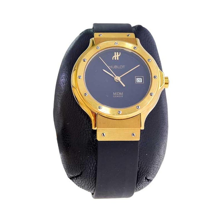 Hublot Ladies Yellow Gold Quartz Watch For Sale at 1stDibs