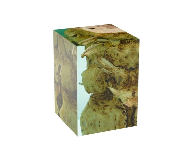 Hudson Epoxy Resin Cube at 1stDibs