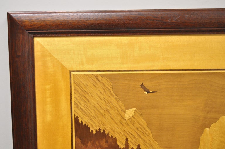 Hudson River Inlay Orcas Killer Whales Nature Sea Marquetry Inlaid Wall ...