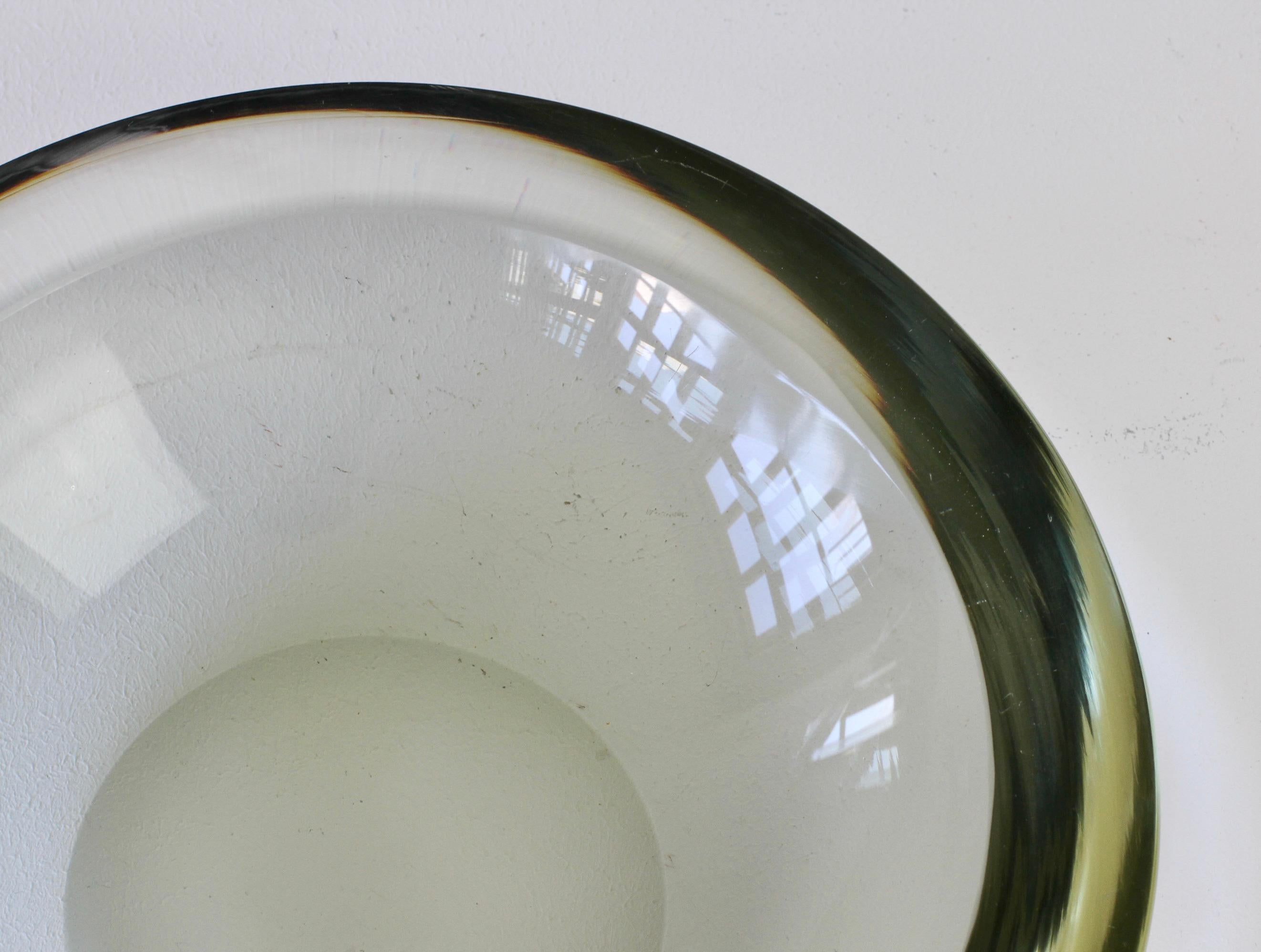 Huge 12" Cenedese Attributed Vintage Italian Murano Glass Bowl or ...