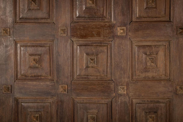 Huge 18th Century Spanish Wood Panel For Sale at 1stDibs