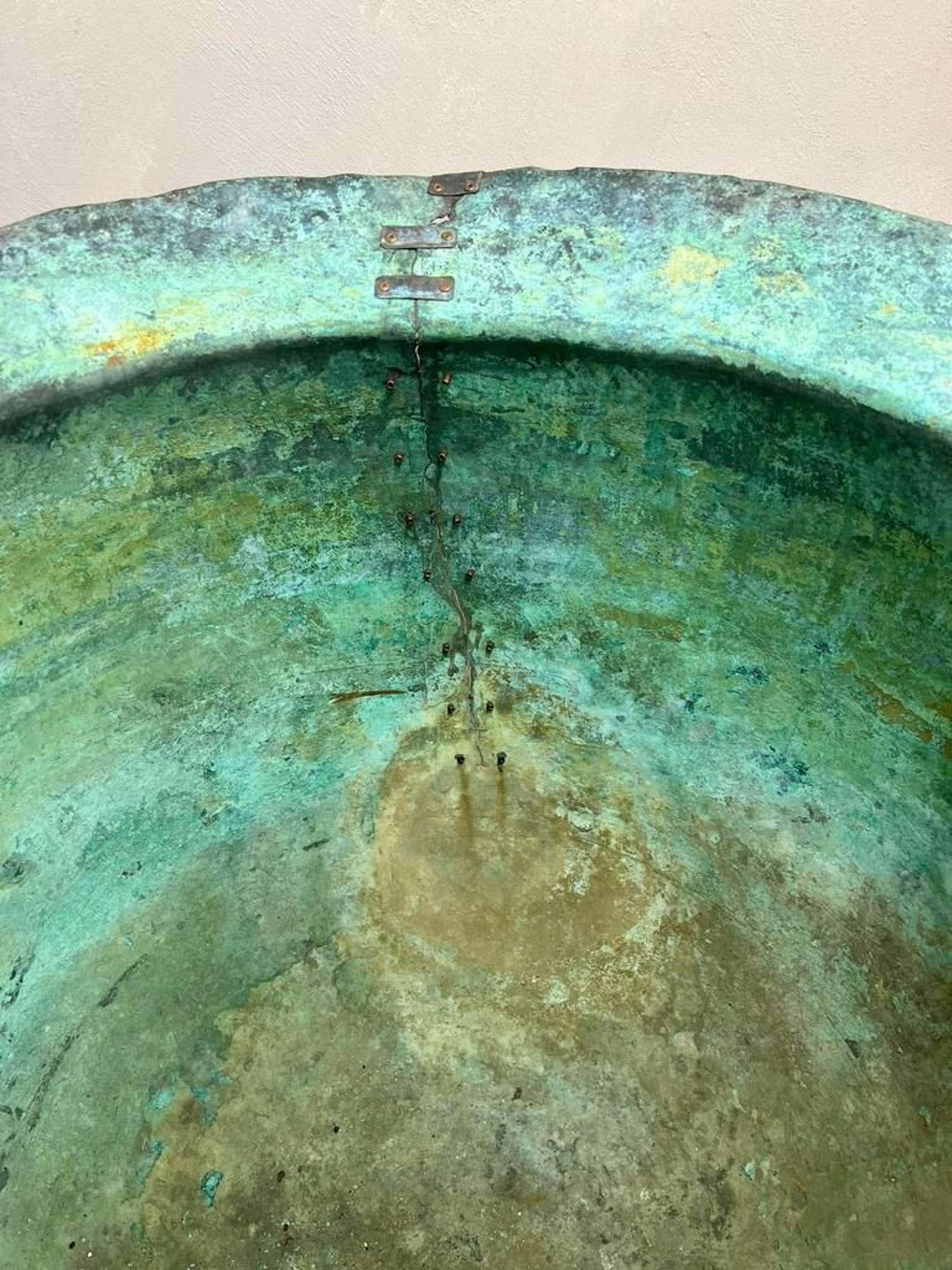 Huge 19th Century Copper Cheese / Chocolate Vat For Sale at 1stDibs