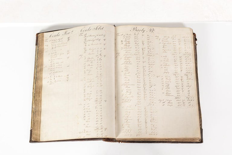 Huge 19th Century Velum and Leather Bound Book For Sale at 1stDibs