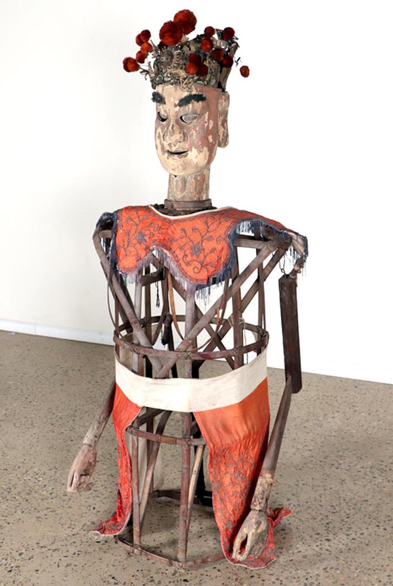 Huge 19th Century Wearable Chinese Parade Puppet For Sale at 1stDibs