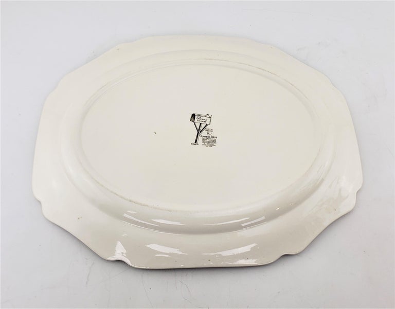 Huge Antique Johnson Brothers "Friendly Village" Ceramic Platter at 1stDibs