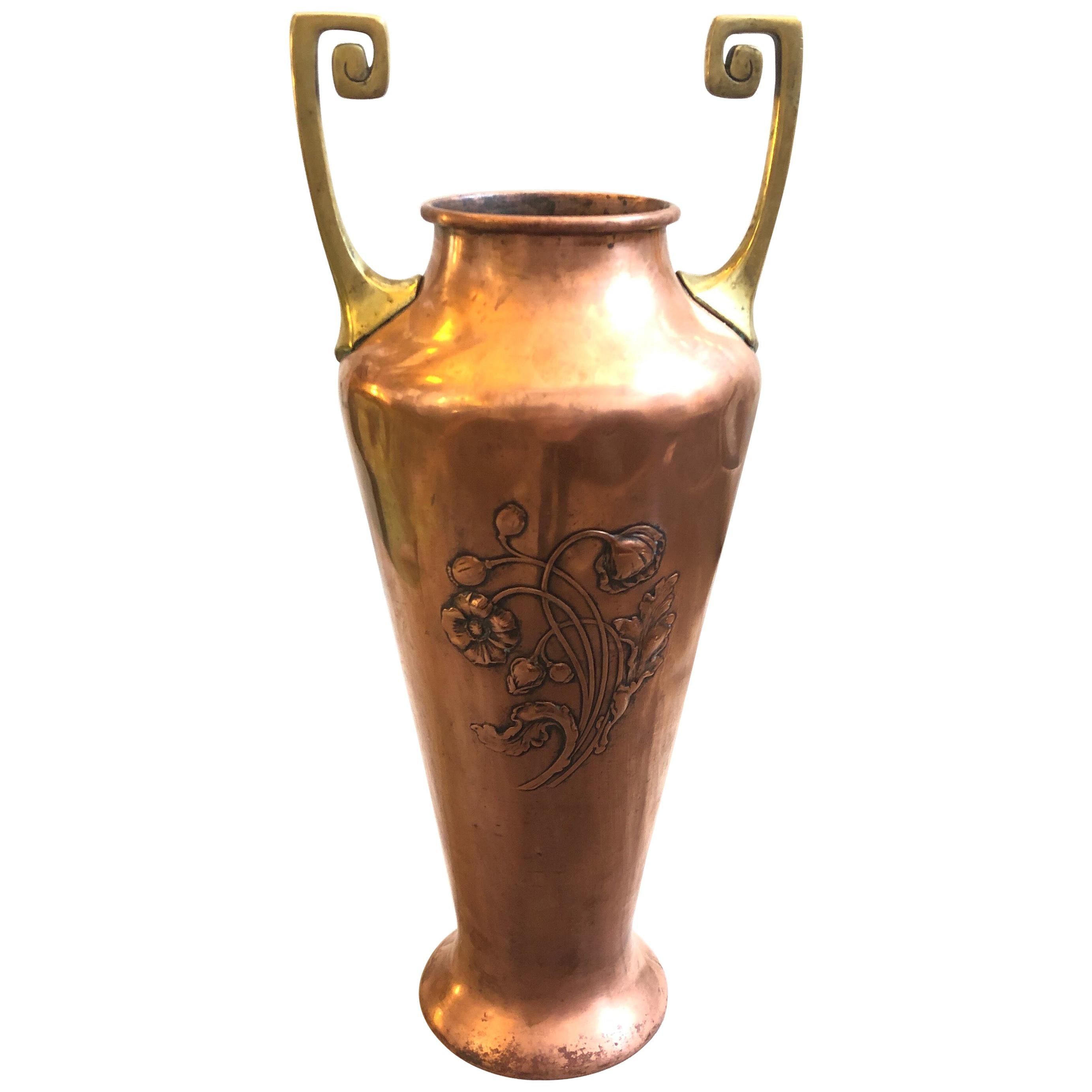 Art Nouveau Vase, WMF, 'Württembergische Metallwarenfabrik' For Sale at ...