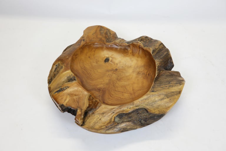 Huge Burl Cherry Wood Bowl For Sale at 1stDibs | burl wood bowls for ...