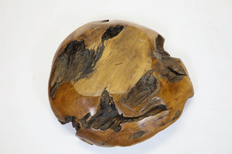 Huge Burl Cherry Wood Bowl For Sale at 1stDibs | burl wood bowls for ...