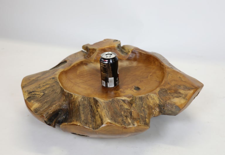 Huge Burl Cherry Wood Bowl For Sale at 1stDibs | burl wood bowls for ...