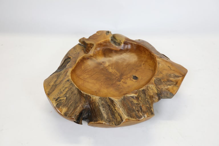 Huge Burl Cherry Wood Bowl For Sale at 1stDibs | burl wood bowls for ...